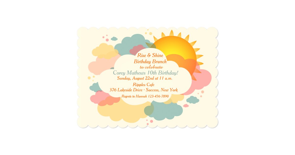 Sunny Morning Invitation | Zazzle.com