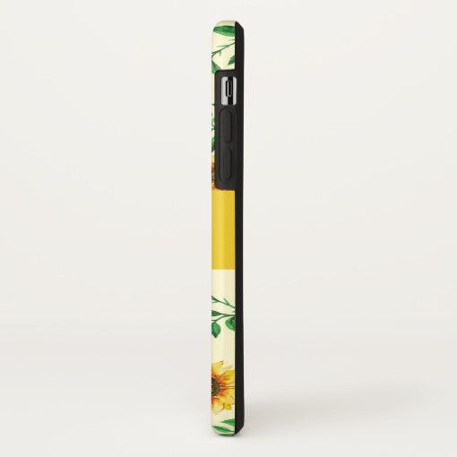 Sunny Neon Pastel Yellow Sunflowers Leaves Pattern Case-Mate iPhone ...