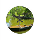 canoe clock on the lake | Zazzle.com