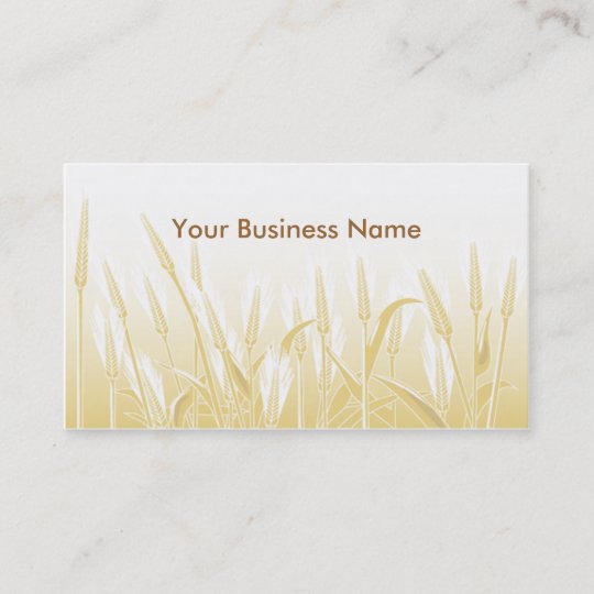 Sunny Wheat Field Business Card | Zazzle.com