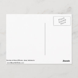 Sunrise at Mount Bromo, Java, Indonesia Postcard | Zazzle