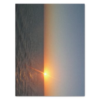 Sunrise at Sea III Ocean Horizon Seascape Tissue Paper | Zazzle