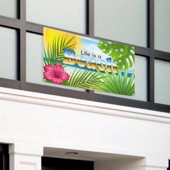 Sunrise Beach Design Banner | Zazzle