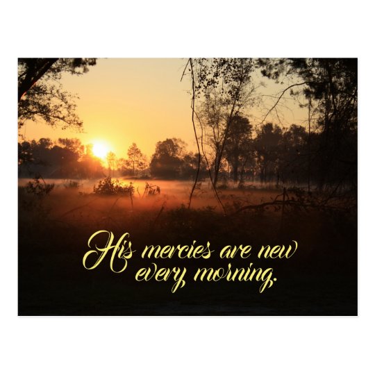 Sunrise Bible Verse Postcard | Zazzle.com