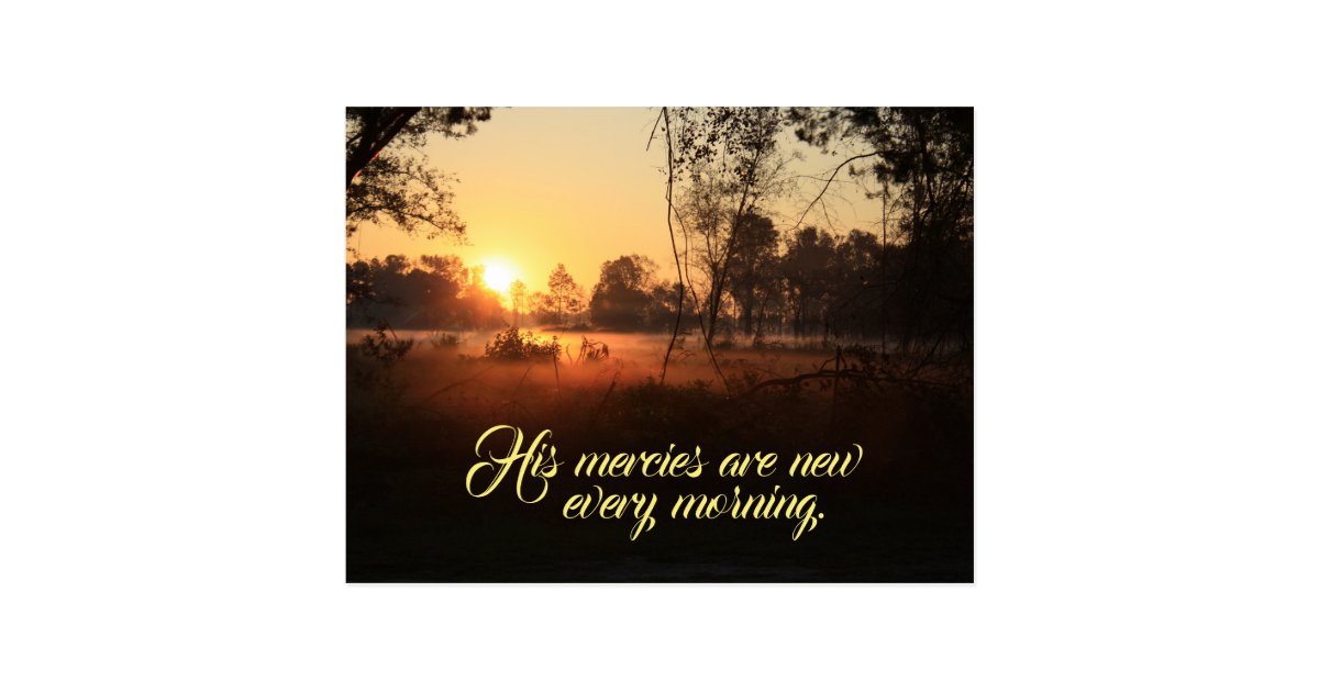 Sunrise Bible Verse Postcard | Zazzle.com