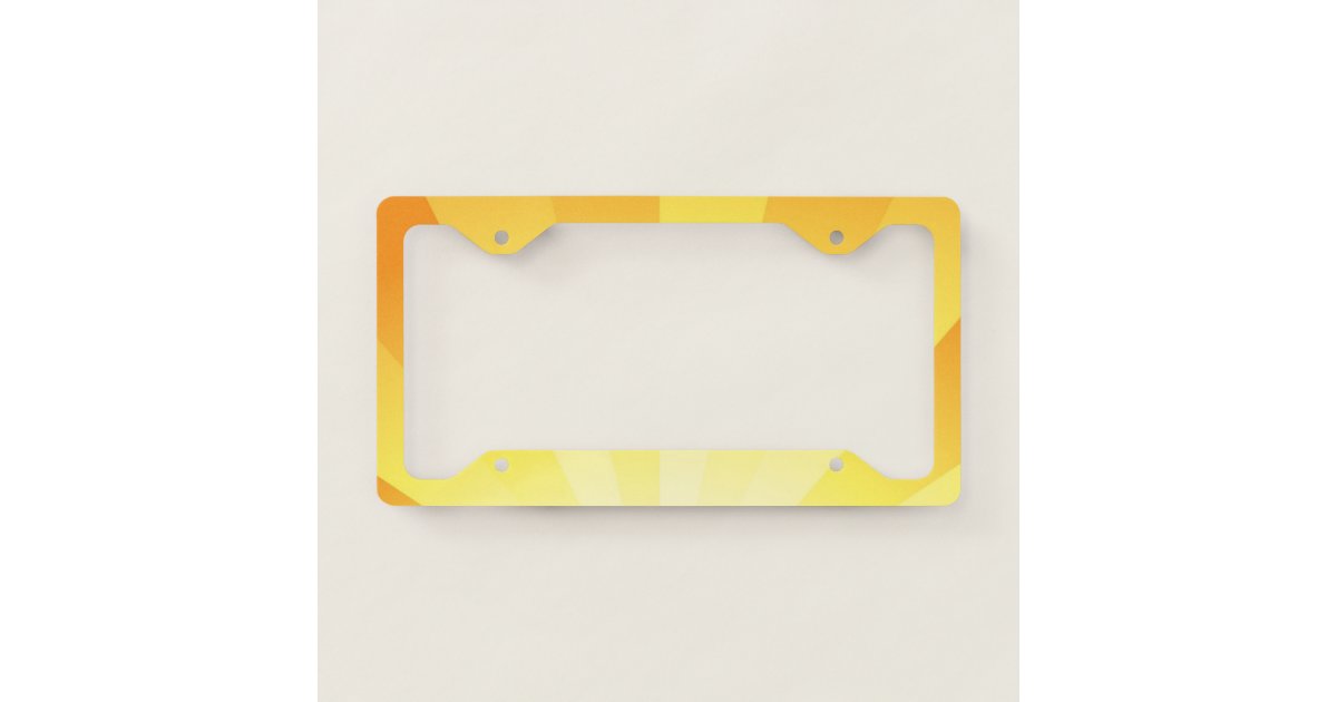Sunrise License Plate Frame | Zazzle