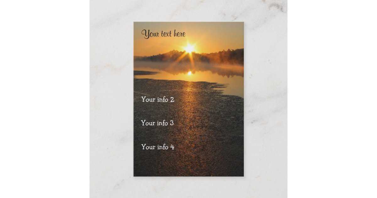 Sunrise Sunset business card | Zazzle