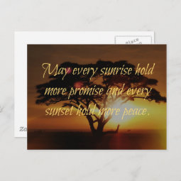 Sunrise, Sunset Postcard | Zazzle