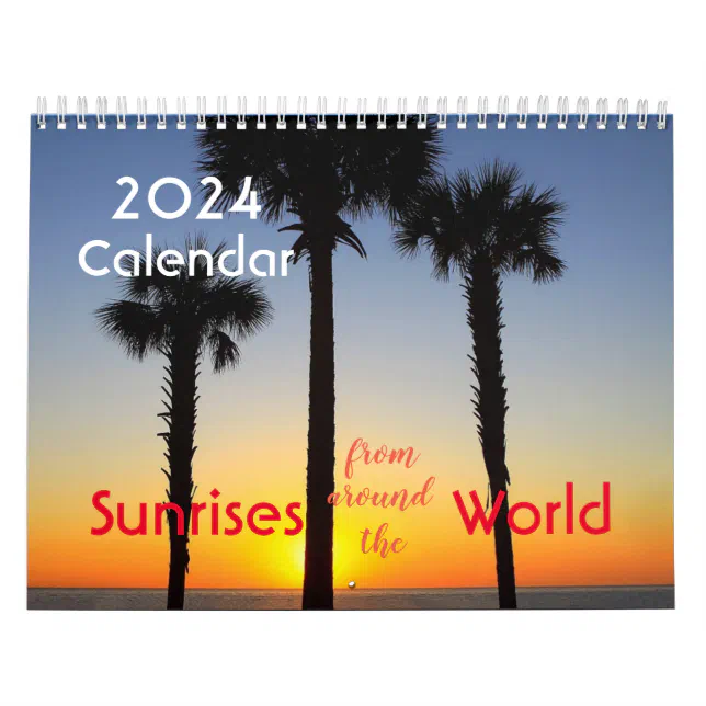 Sunrises from Around the World w/ Poetry Calendar | Zazzle