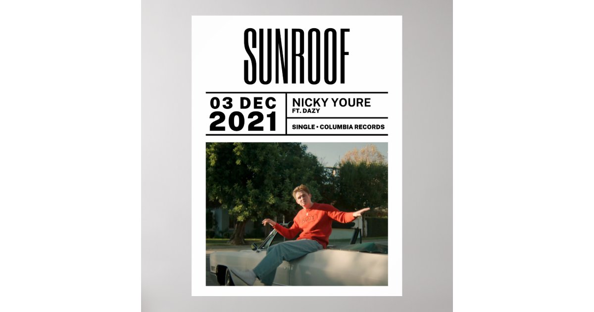Sunroof Poster | Zazzle
