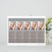 Sunset | 2x7" DIY Funeral Bookmark Template | Zazzle