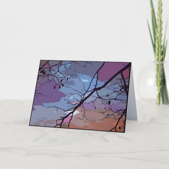 Sunset Abstract Birthday Card | Zazzle.com