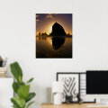 SUNSET at HAYSTACK ROCK - CANNON BEACH OREGON Poster | Zazzle