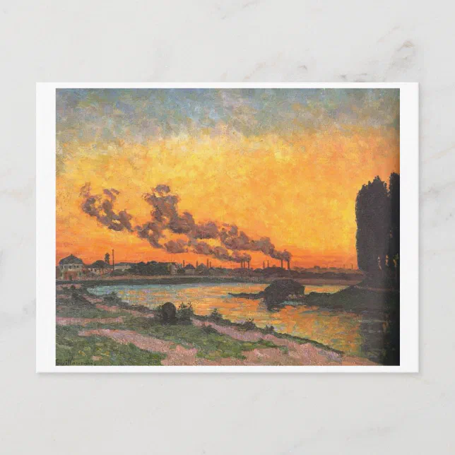 Sunset at Ivry Postcard | Zazzle