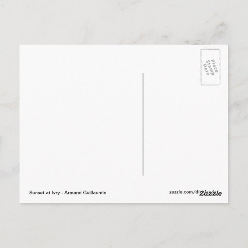 Sunset at Ivry Postcard | Zazzle