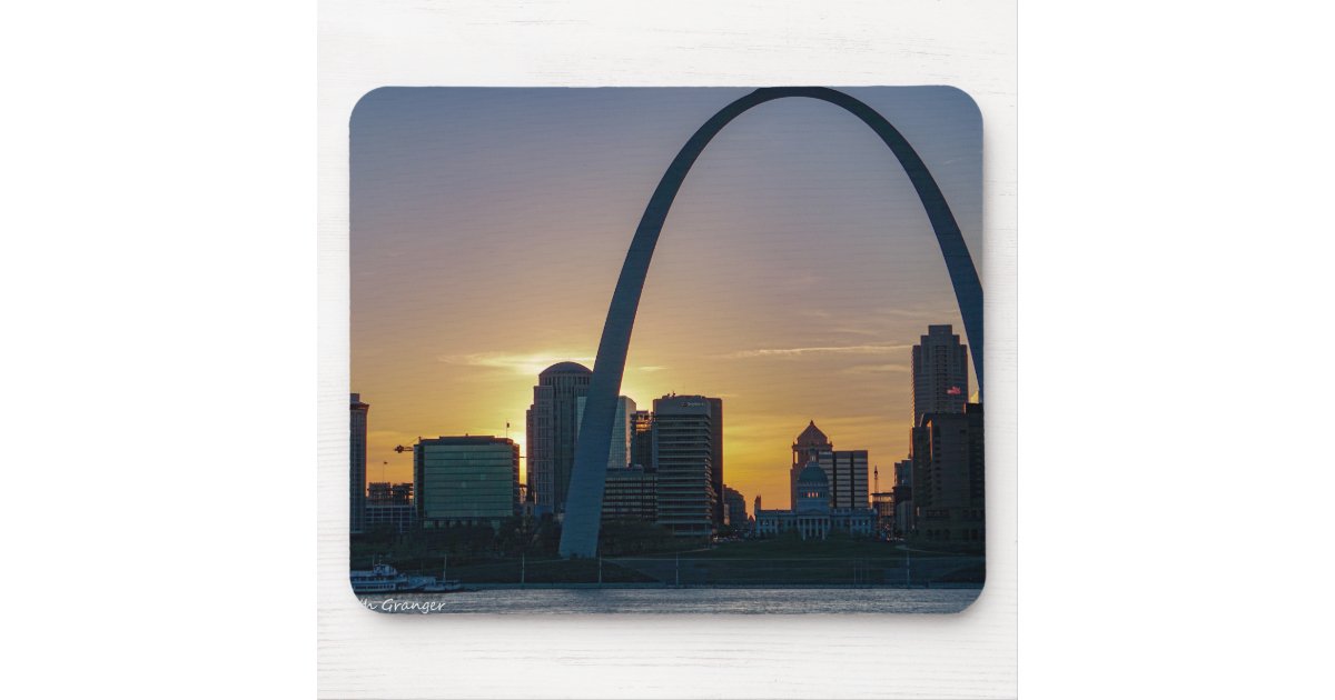 Sunset at the Arch Mouse Pad | Zazzle