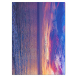 sunset at the beach 2 tissue paper | Zazzle