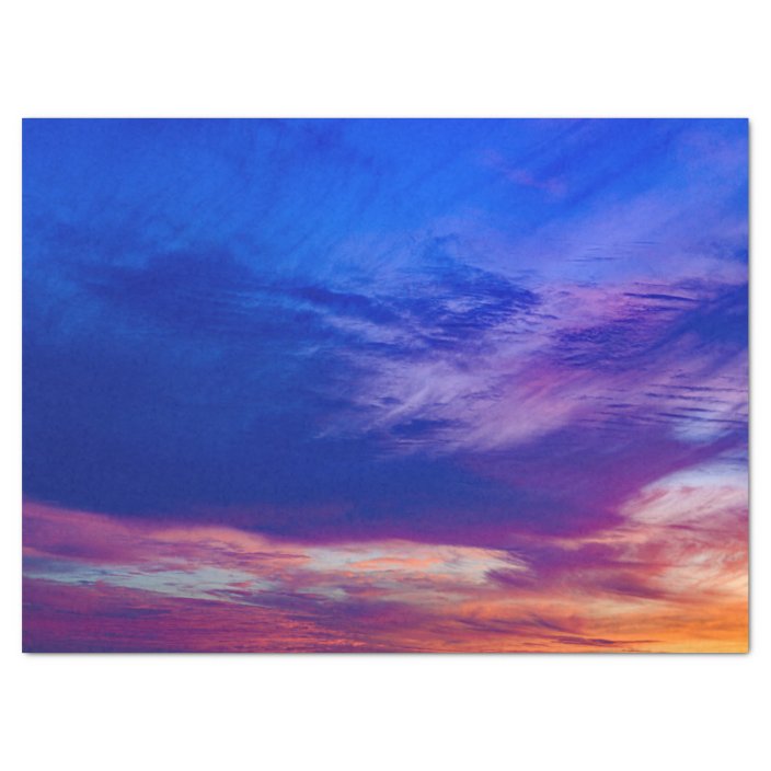 sunset at the beach 3 tissue paper | Zazzle.com