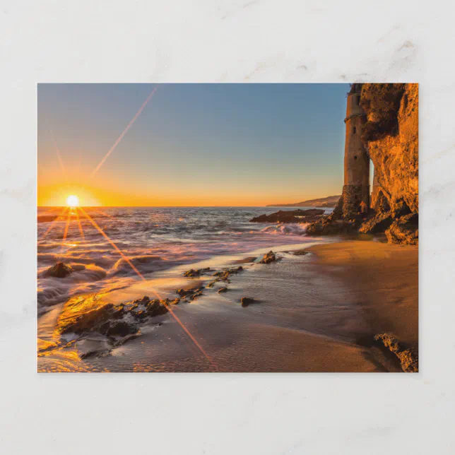 Sunset at Victoria Beach 2 Postcard | Zazzle