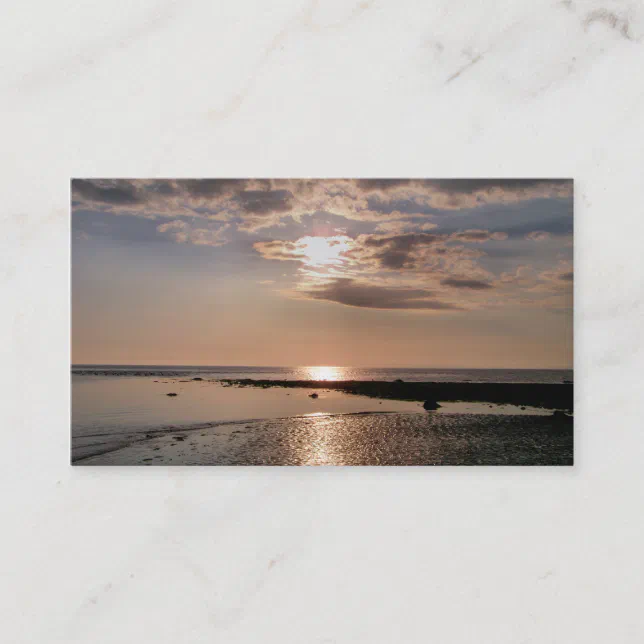 SUNSET BUSINESS CARD | Zazzle