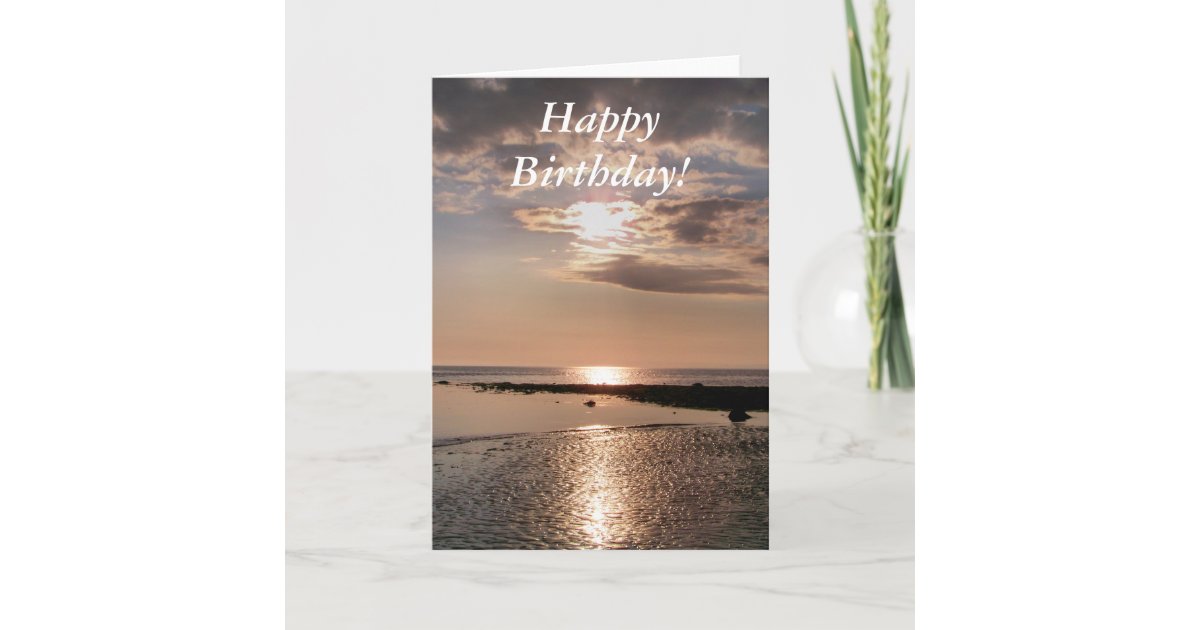 SUNSET CARD | Zazzle