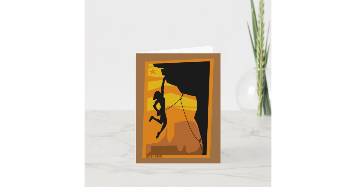 Sunset Climber Card | Zazzle