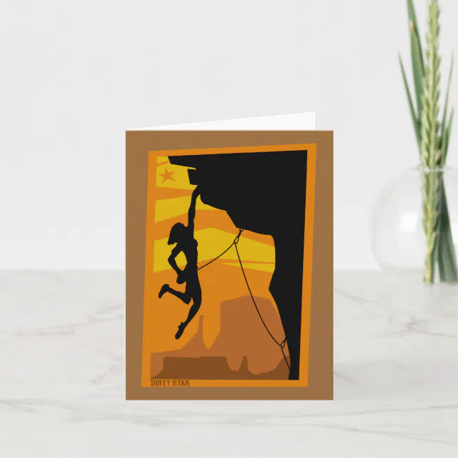 Sunset Climber Card | Zazzle