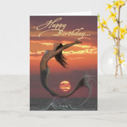 sunset dance happy birthday card | Zazzle