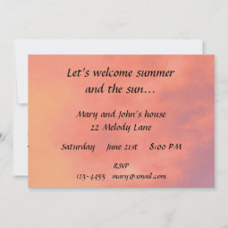 Sunset Doves Summer Solstice Party Invitation | Zazzle