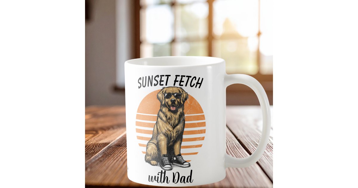 SunSet Fetch/ Golden Retriever Coffee Mug | Zazzle