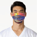SUNSET FISHING AT MARTIN'S BEACH FACE MASK | Zazzle