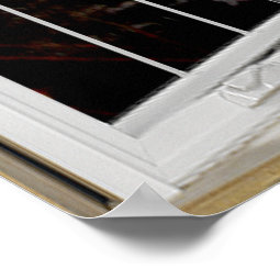 Sunset Flying Bird Fake Window Illusion Poster | Zazzle