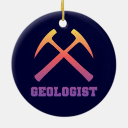 Sunset Geologist Ornament | Zazzle