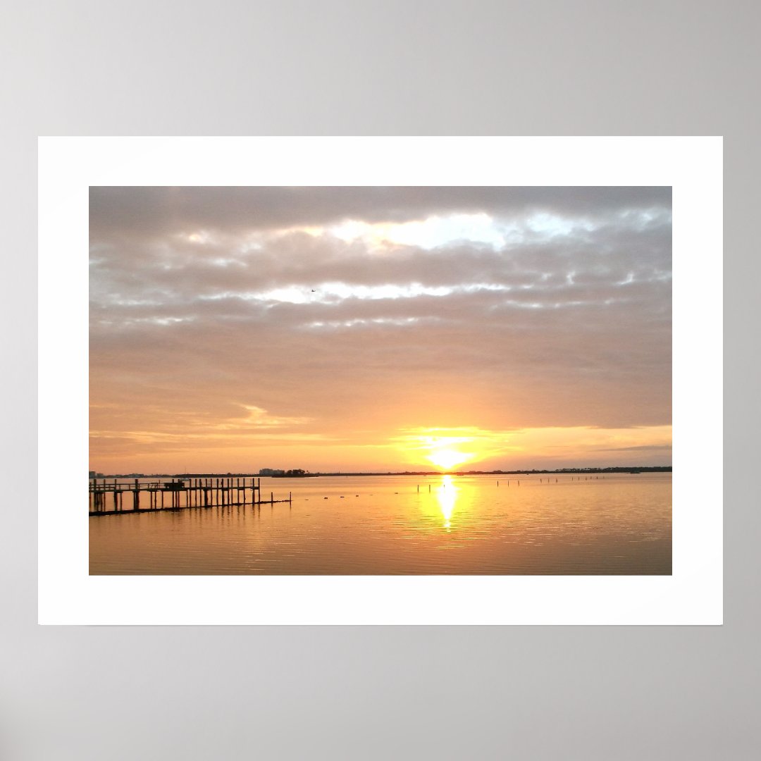 Sunset in Dunedin, Florida Poster | Zazzle