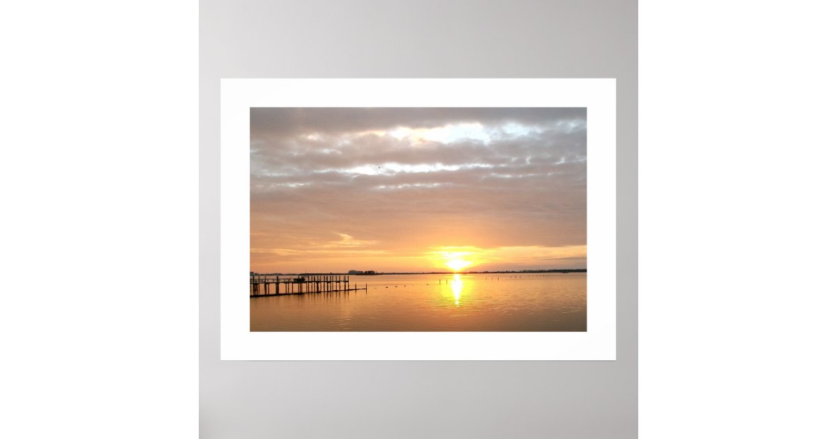 Sunset in Dunedin, Florida Poster | Zazzle