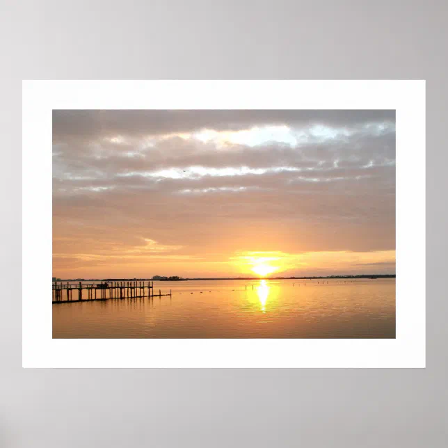 Sunset in Dunedin, Florida Poster | Zazzle