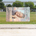 Sunset In Loving Memory Grave Cover Blanket Banner | Zazzle