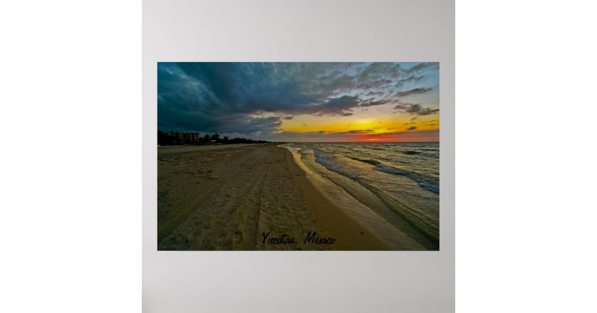 Sunset in The Gulf Poster | Zazzle