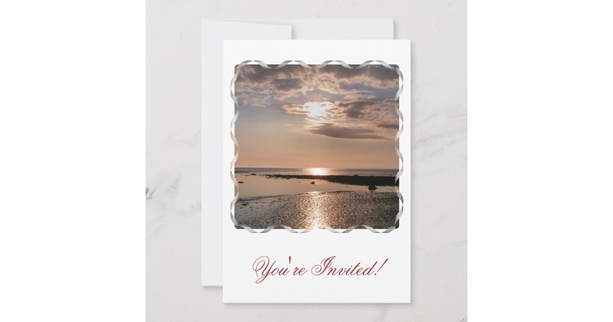 SUNSET INVITATION | Zazzle