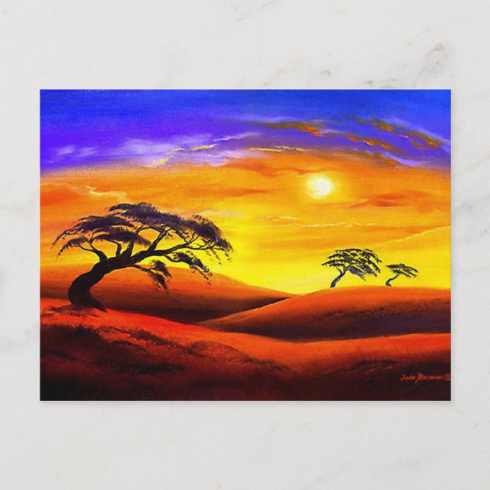 Sunset Landscape Scenery - Multi Postcard | Zazzle.com