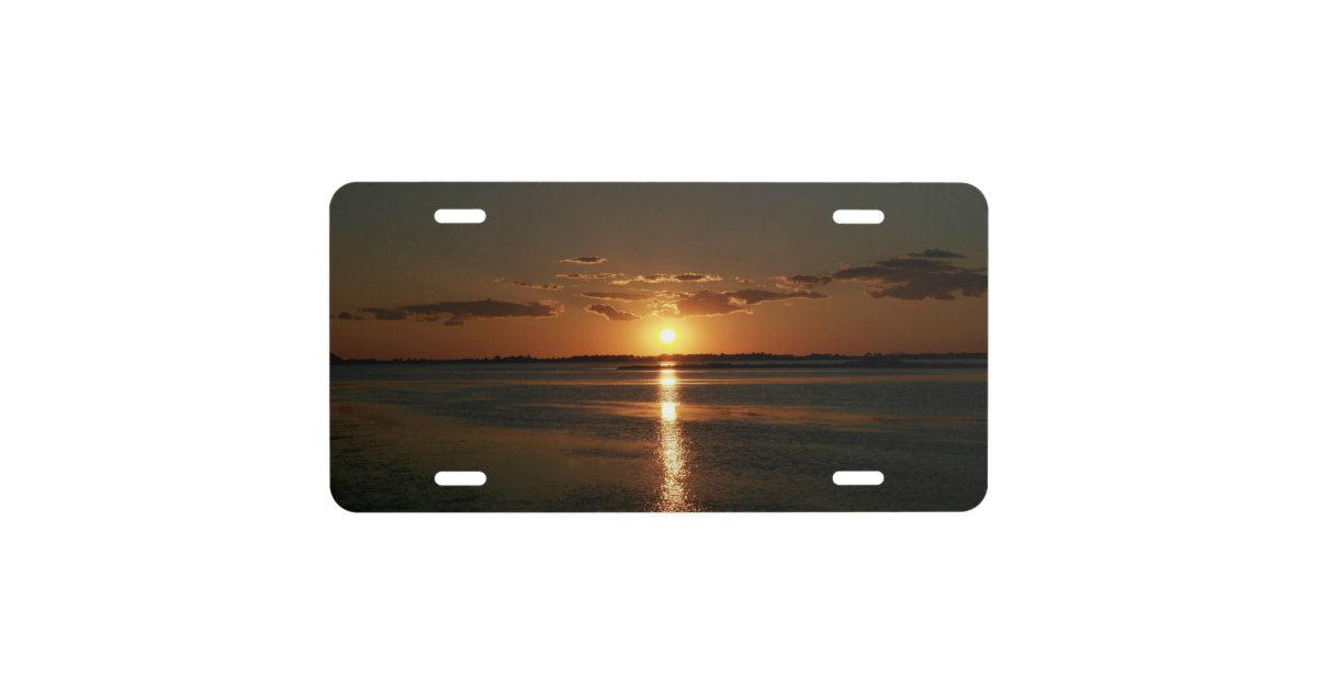 Sunset License Plate | Zazzle