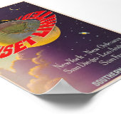 Sunset Limited Vintage Railroad Poster | Zazzle