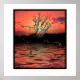 Sunset Money Tree on a Windy Day Poster | Zazzle