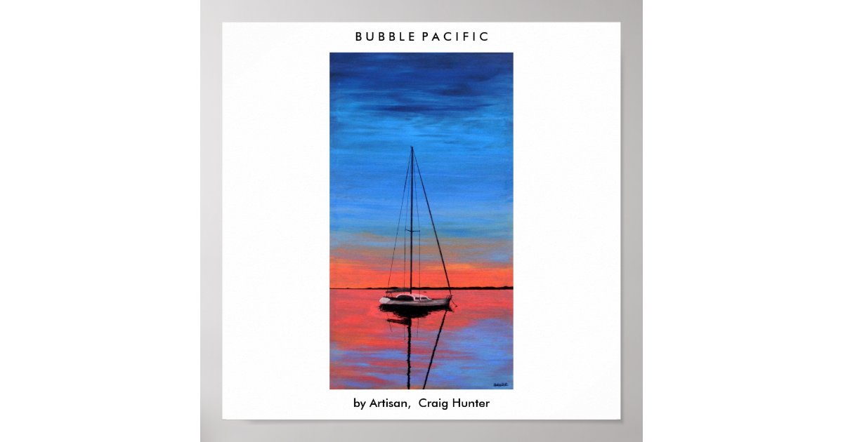Sunset Mooring Poster | Zazzle