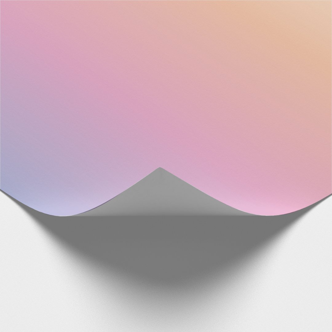 Sunset Ombre Peach Pink Purple Wrapping Paper | Zazzle