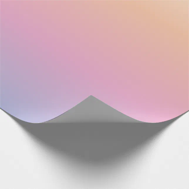 Sunset Ombre Peach Pink Purple Wrapping Paper | Zazzle