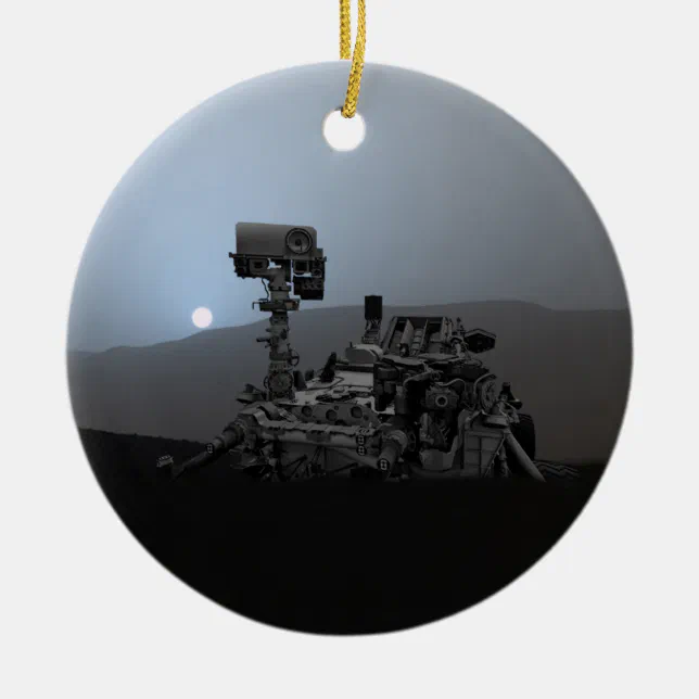 Sunset on Mars Curiosity Rover Ceramic Ornament | Zazzle