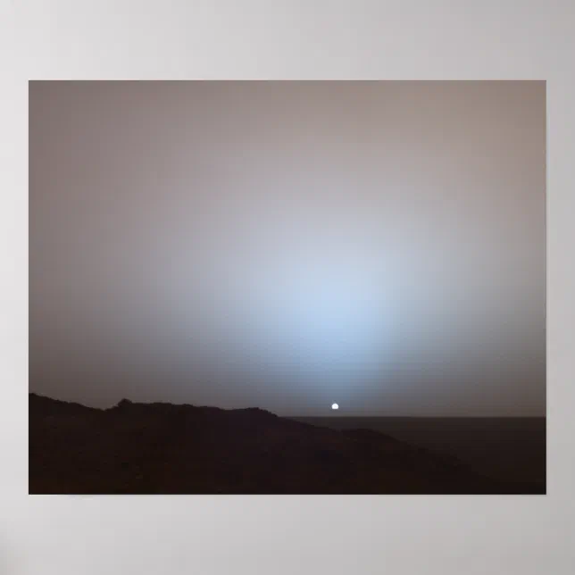 sunset from mars rover
