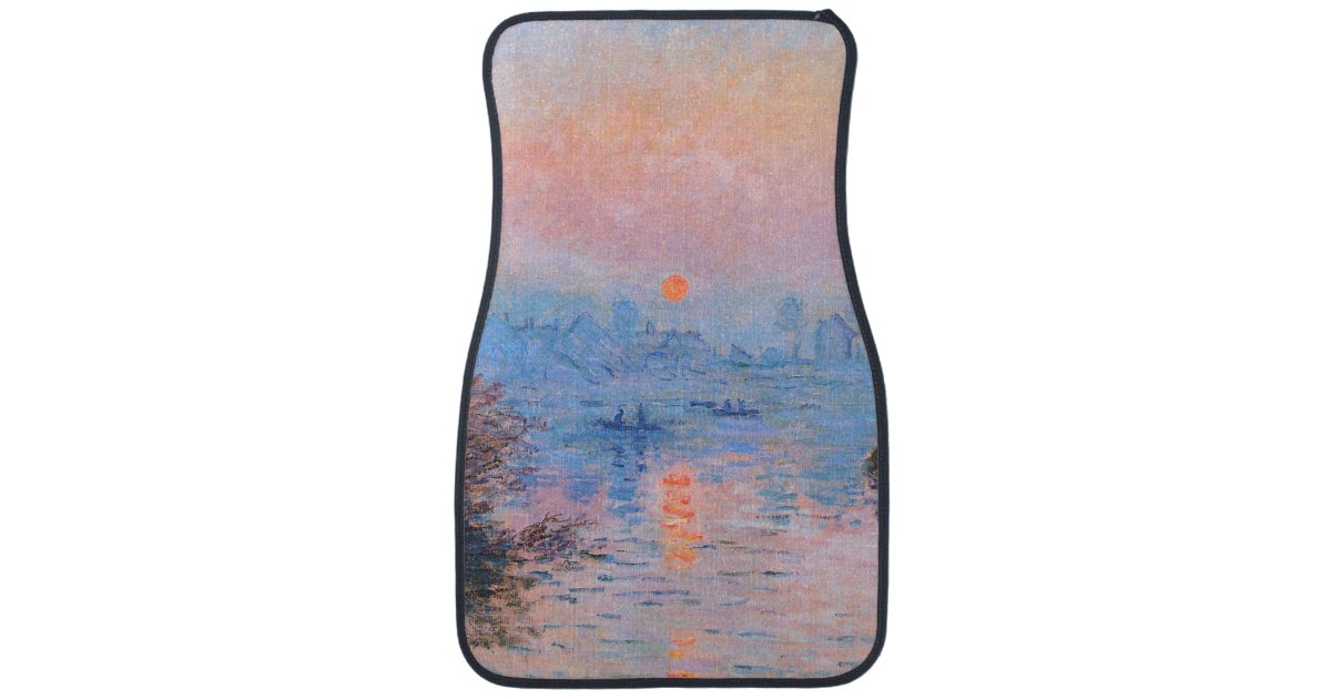 Sunset on the Seine Claude Monet Car Floor Mat | Zazzle