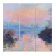 Sunset on the Seine Claude Monet Triptych | Zazzle